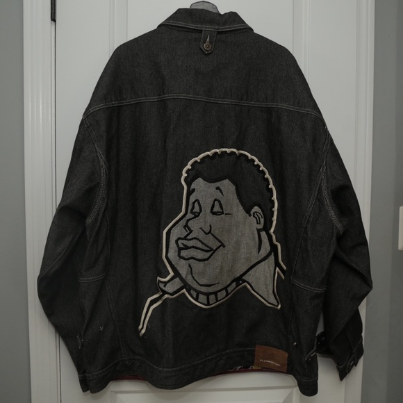 FUBU | Jackets & Coats | Vintage Fubu Platinum Fat Albert Denim Jacket ...
